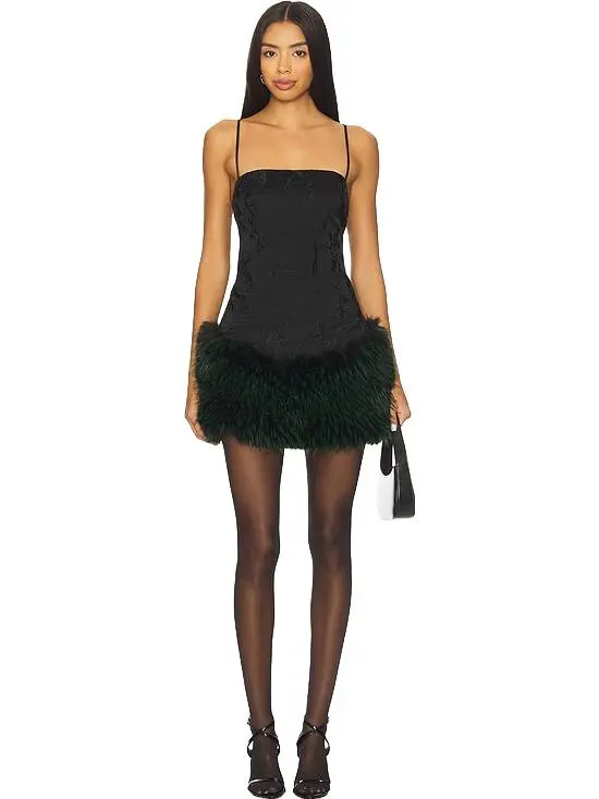KIM SHUI Mona Silk Mini Dress - Black