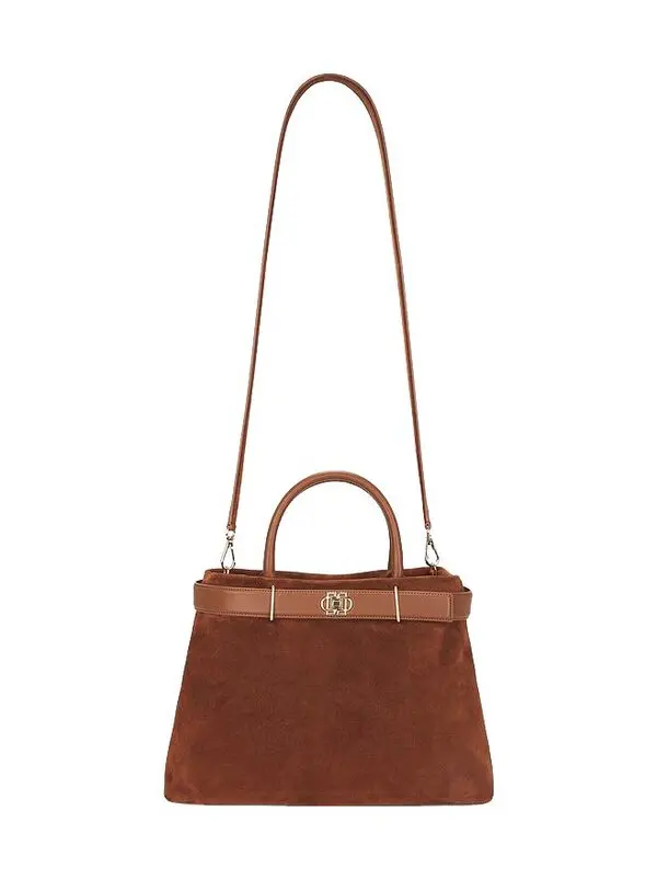 Simkhai Roan Suede Top Handle Tote - Sable