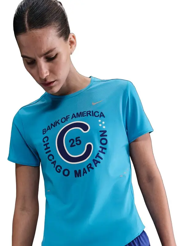 Nike Swift Dri-fit Short-sleeve Running Top - Blue