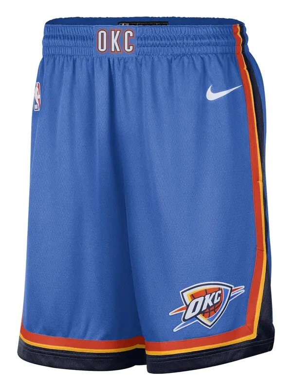 Nike Oklahoma City Thunder Icon Edition Nba Swingman Shorts - Blue