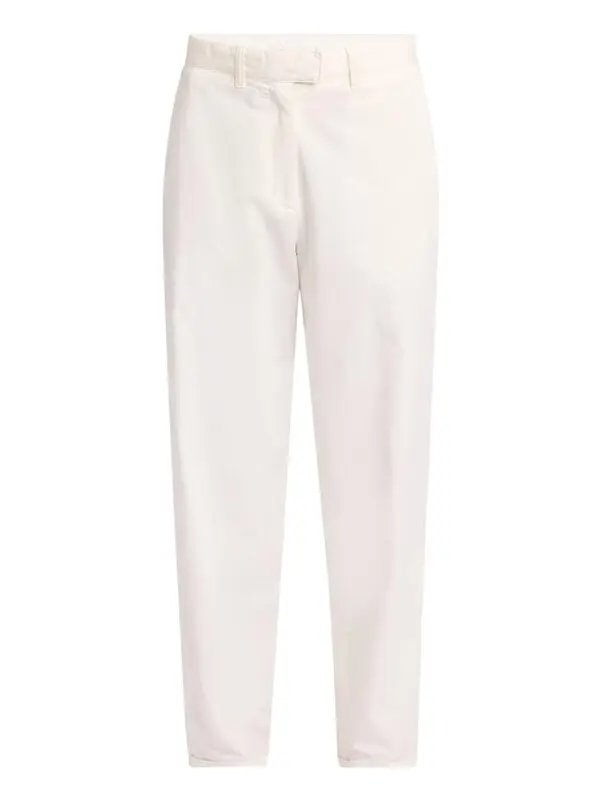 THE ROW Neriah Cotton-cashmere Straight-leg Pants - White