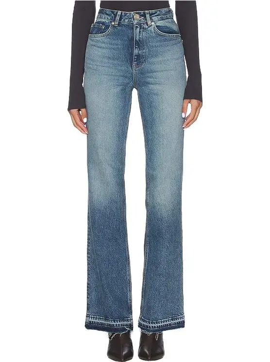 ALIGNE Straight Flare Jeans - Lake Blue