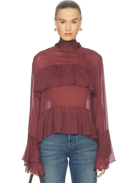 Astr The Label Fae Top - Wine