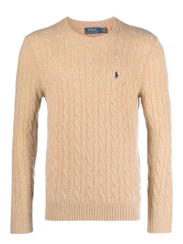Ralph Lauren Cable-knit Wool-cashmere Jumper - Beige