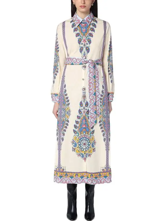 Etro Paisley Print Shirt Dress - Multicolor