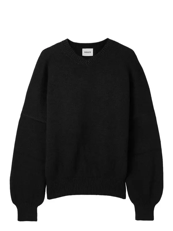 Khaite Wolfe Cashmere Sweater - Black