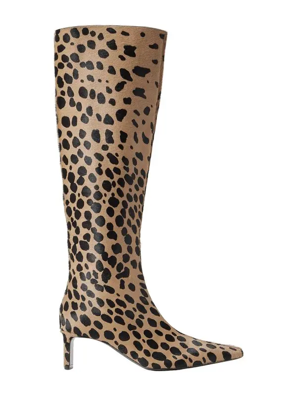 Khaite Ona Leopard-print Knee Boots - Leopard Print