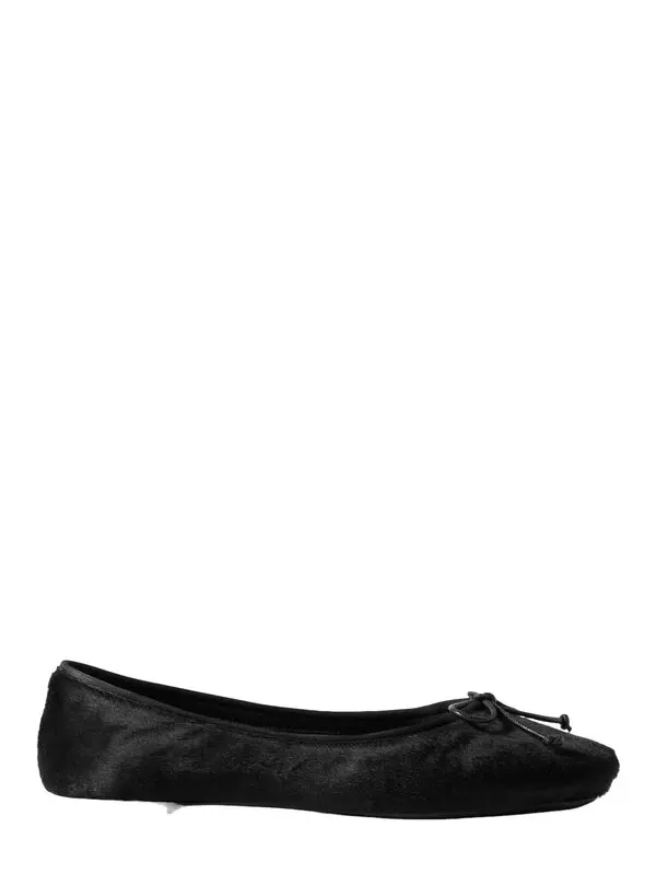 Khaite Charlotte Calf Hair Ballet Flats - Black