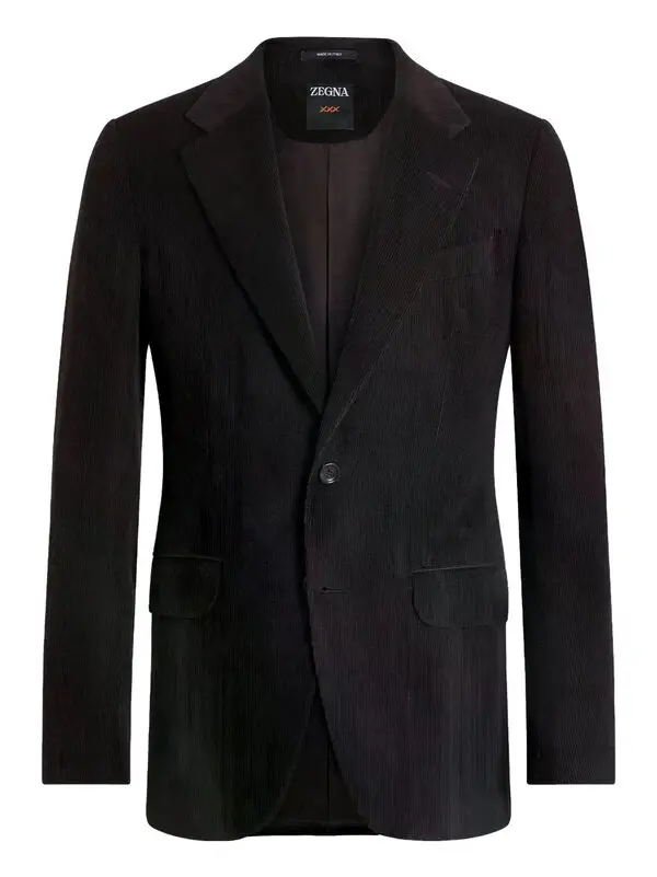 Zegna Cashmere-blend Corduroy Jacket - Brown