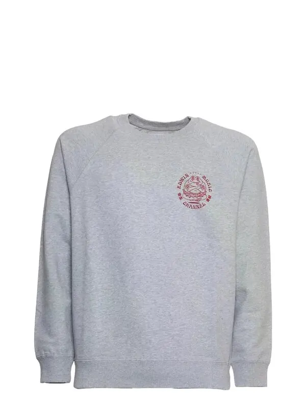 Edwin Graphic Print Sweatshirt - Grey