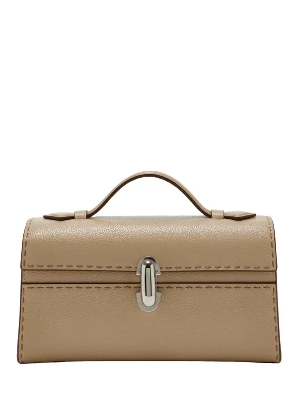 Savette Symmetry Leather Pochette - Nude