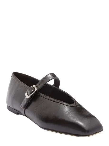 TONY BIANCO Bobbi Mary Jane Flat - Choc Crinkle