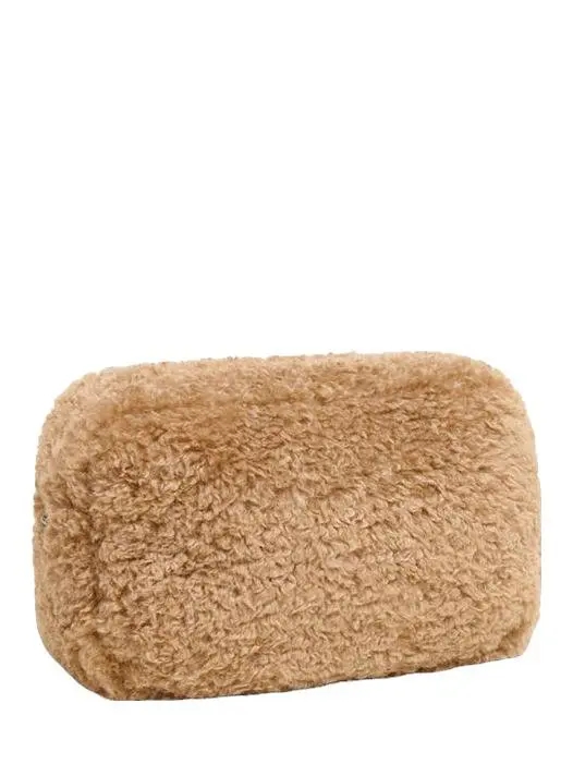 Apparis Jumbo Noor Faux Fur Pouch - Camel