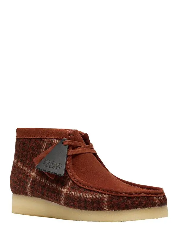 Clarks Wallabee Chukka Boot - Rust Tweed