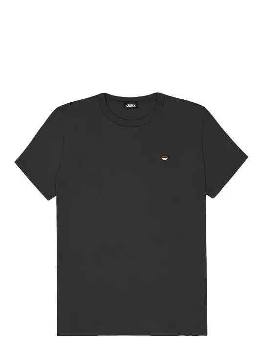 DALIX Lil Coffee Jersey Tee - Dark Gray