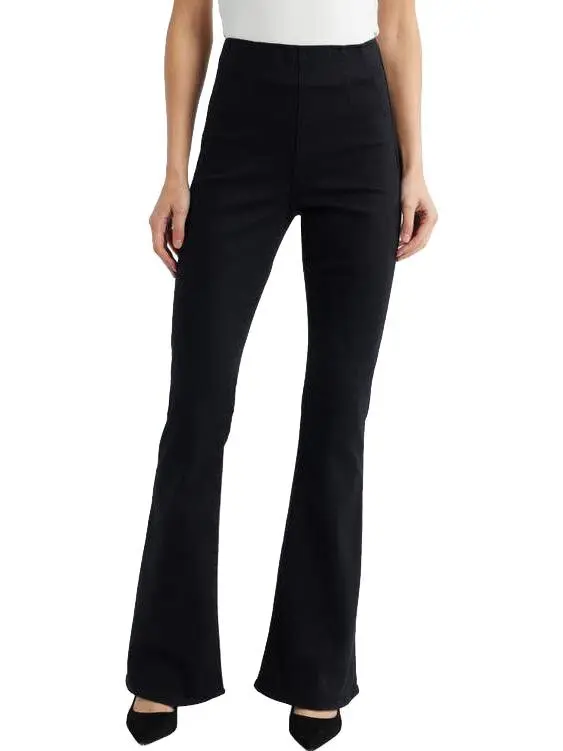 Veronica Beard Beverly High-waist Flare Jeans - Onyx