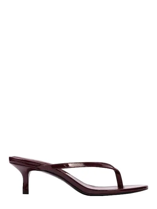 BLACK SUEDE STUDIO Tash 50 Patent Sandal - Bordeaux Patent