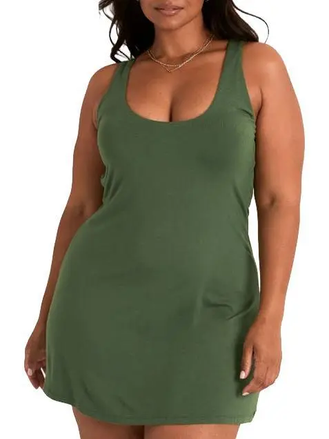ADORE ME Selah Knit Slip - Dark Green