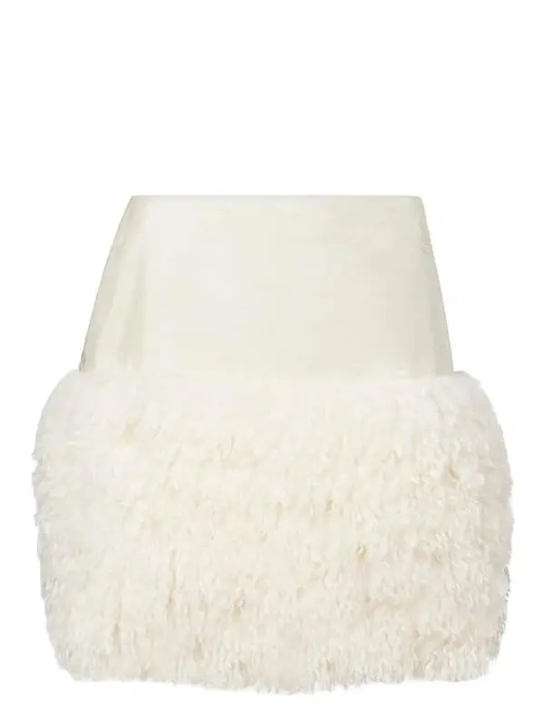Moncler Paneled Miniskirt - White