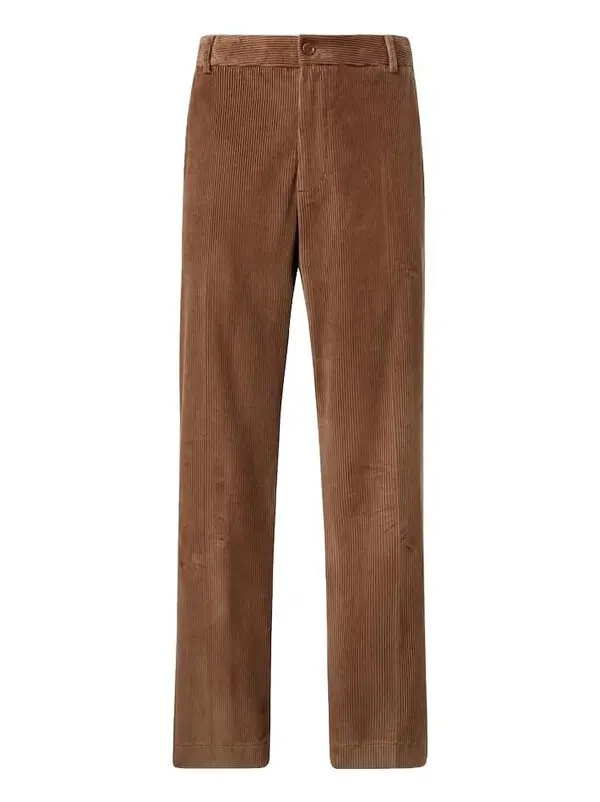 Moncler Cotton Corduroy Straight Pants - Brown