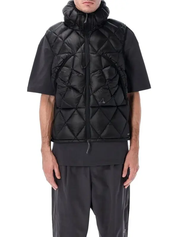ROA Nuna 800 Fill Power Hooded Down Vest - Black