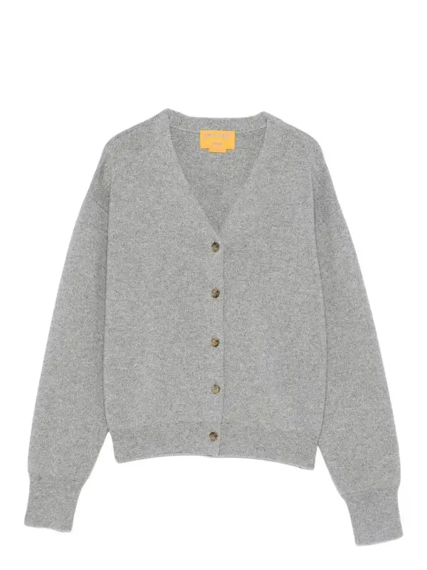 Guest In Residence Collegiate Cardigan - Grey