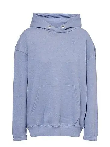 GYMSHARK Rest Day Oversized Cotton Hoodie - Bros Worn Blue Marl