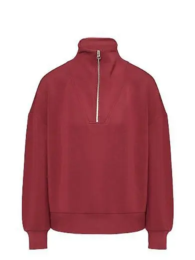 Varley Hawley Half-zip Sweatshirt - New Maroon