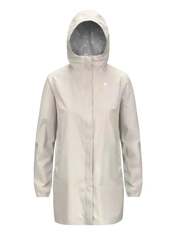 K-WAY Hooded Logo-print Jacket - White