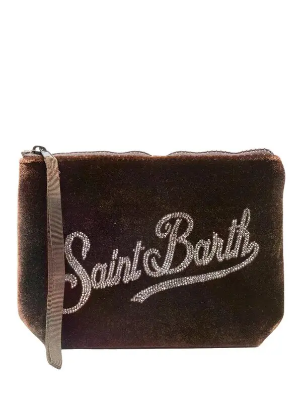 MC2 SAINT BARTH Aline Clutch Bag - Brown