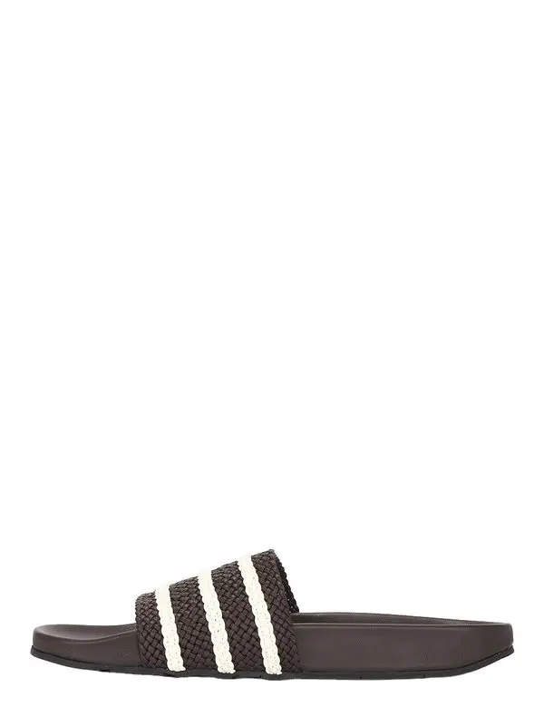 ADIDAS BY WALES BONNER Adilette Slides - Dark Brown, Wonder White, & Night Brown
