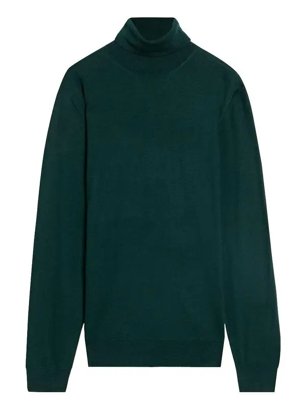Boglioli Wool Turtleneck Sweater - Dark Green