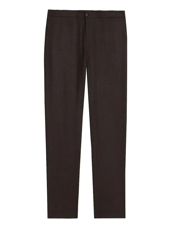 Boglioli Wool Trousers - Dark Brown