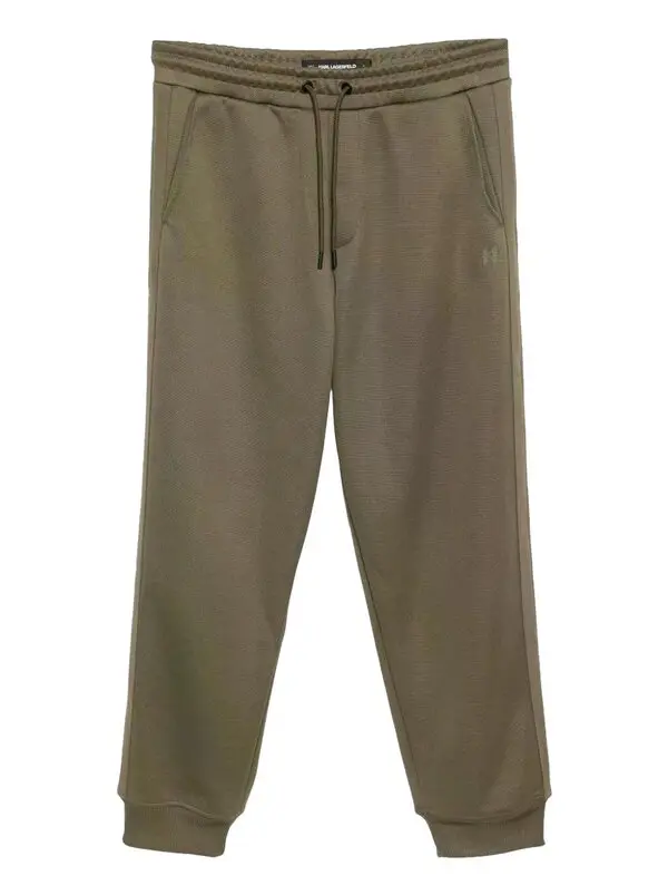 Karl Lagerfeld Logo-embossed Trousers - Green