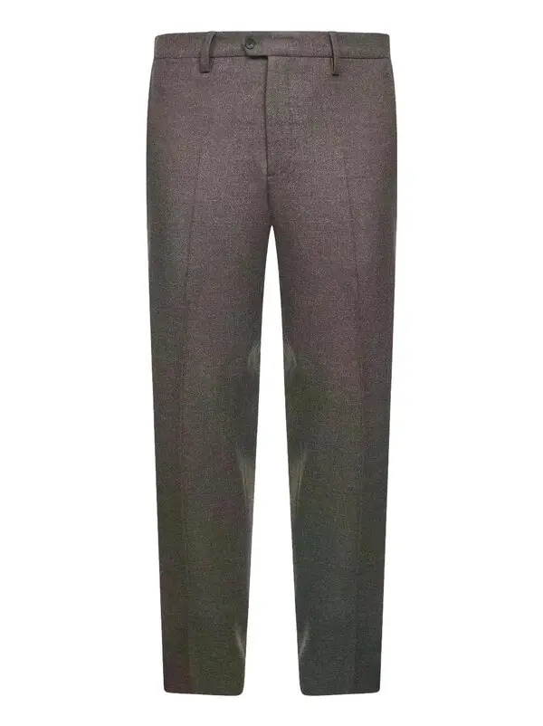 D4.0 Pressed-crease Trousers - Brown