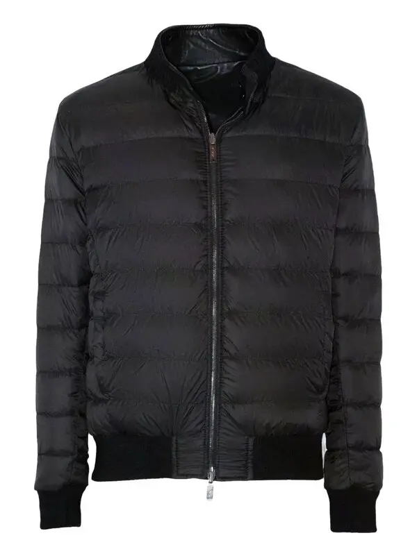 VOLFAGLI FIRENZE Padded Zip Jacket - Black