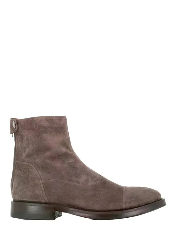 ALBERTO FASCIANI 30mm Zip-fastening Suede Boots - Grey