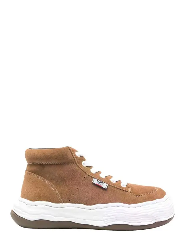 Mihara Yasuhiro Oliver Suede High-top Sneakers - Brown