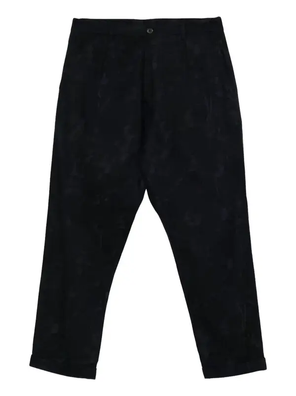 Universal Works Floral-pattern Trousers - Blue