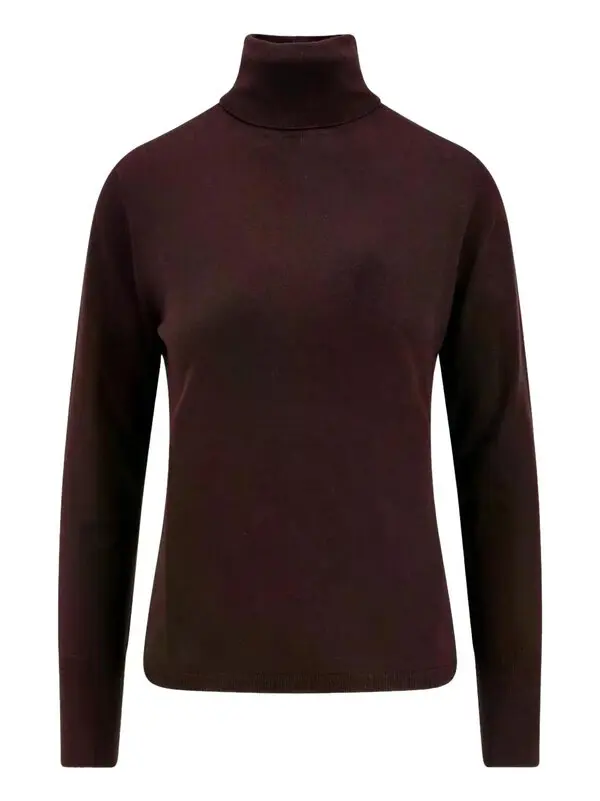 Aspesi Roll Neck Virgin Wool Sweater - Brown