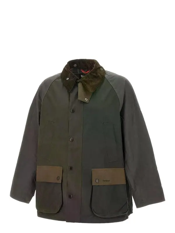 Barbour Patchwork Corduroy Collar Jacket - Green