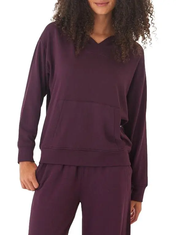 THREADS 4 THOUGHT Raya Fleece Hoodie - Ultra Maroon