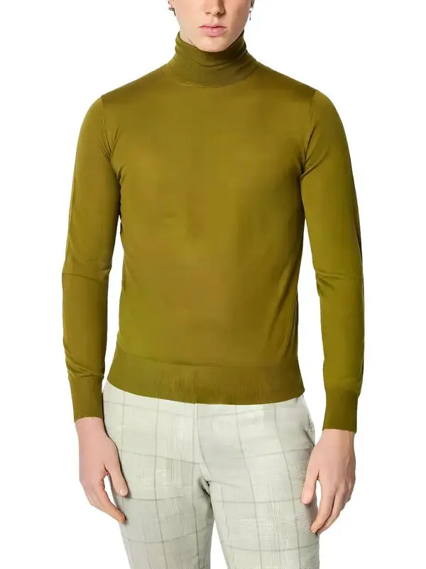 L.B.M. 1911 Roll-neck Sweater - Green