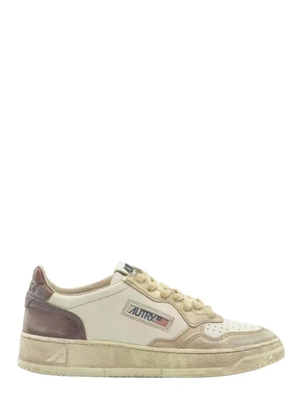 AUTRY Perforated Panel Sneakers - White
