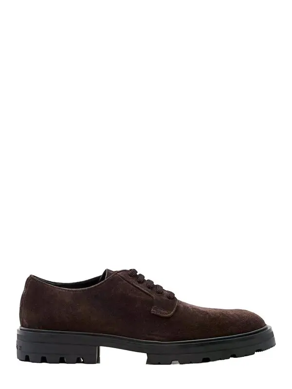 Hogan Suede Derby Shoes - Brown