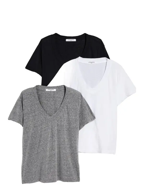 PERFECTWHITETEE Hendrix Tee Pack Of 3 - Essential