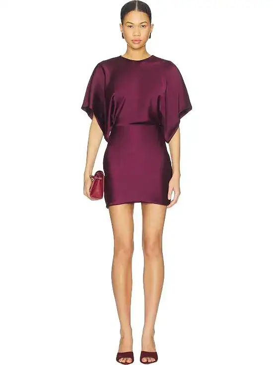 open lace back dress Rihoas Chiffon Tie Strap Mini Dress main image 0