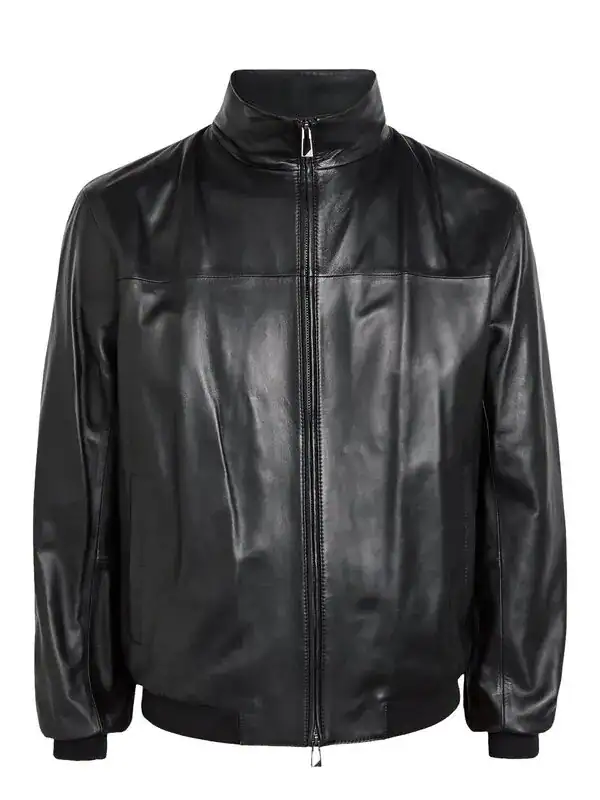 Emporio Armani Leather Jackets For Men