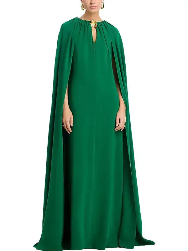 knee length dresses for ladies Oscar Midi Dress Green main image 0