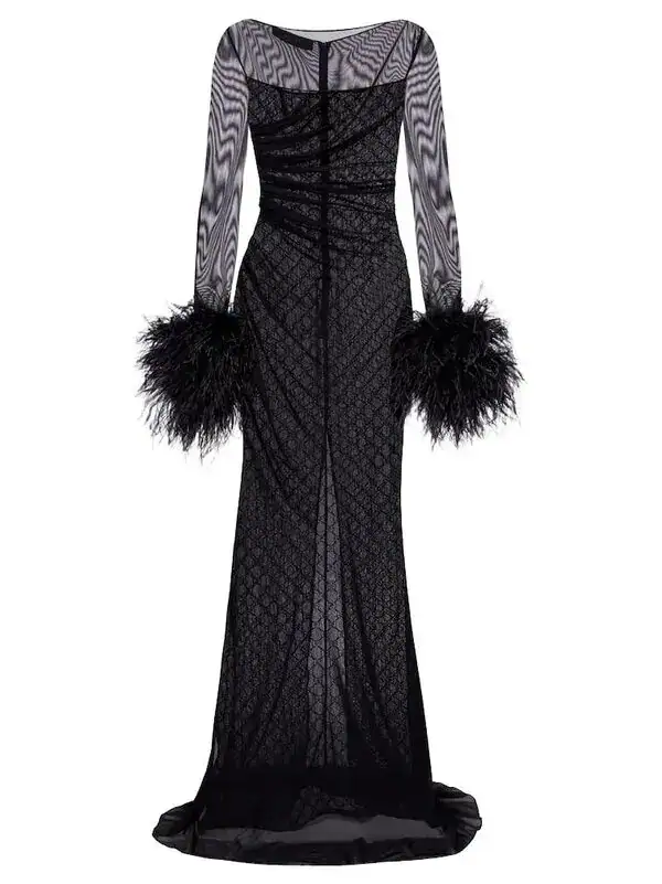 knee length dresses for ladies Gucci Silk Duchesse Mid-length Dress – Runway Catalog main image 0